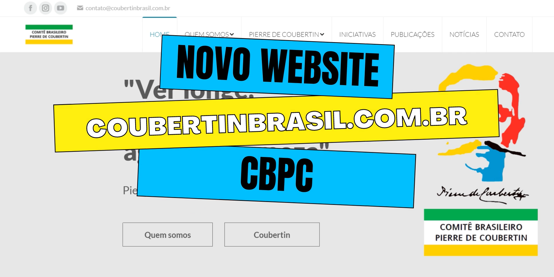 Lançamento do site do CBPC – Coubertin Brasil